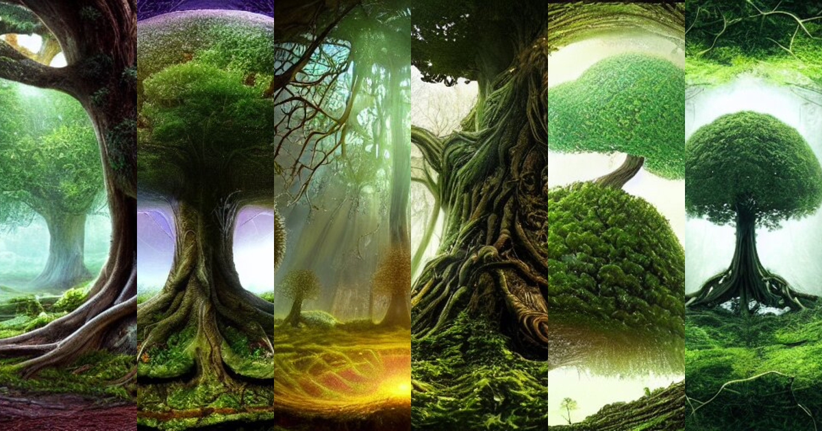 Lexica - World tree, massive tree, tree, roots, treant, subtle patterns ...