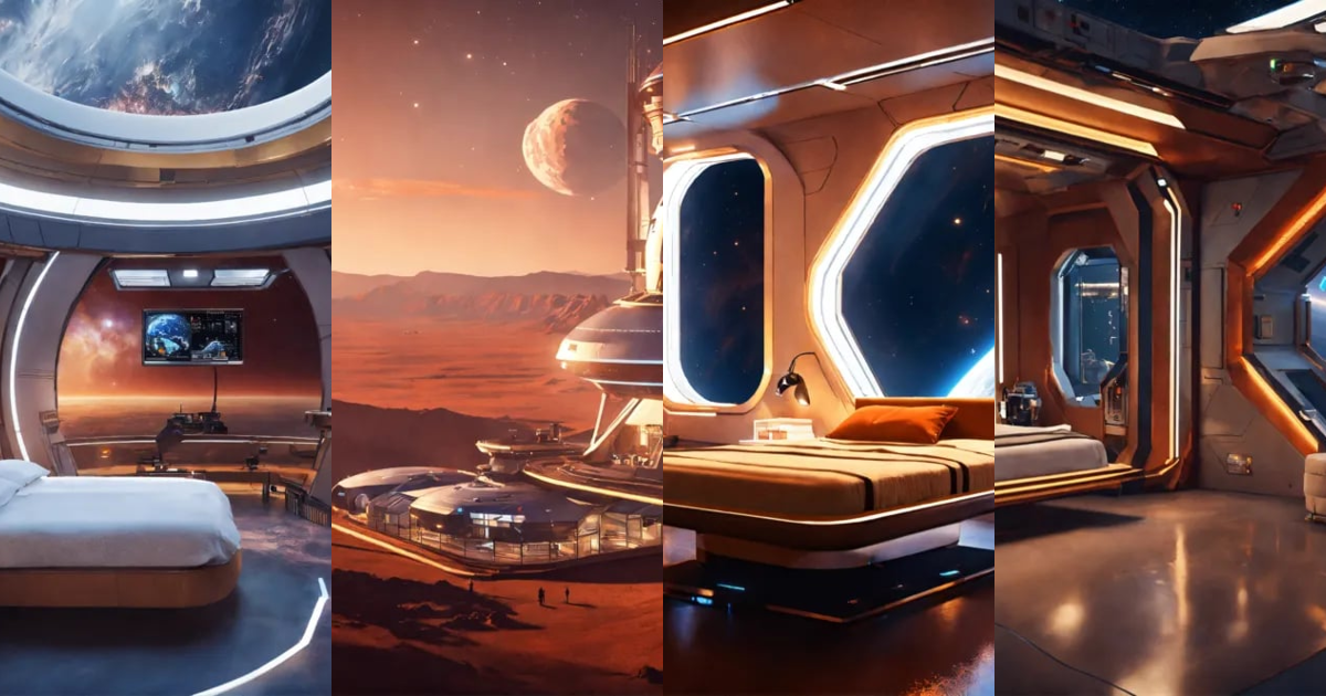 Lexica - Commercial space hotel in outer space, futuristic, sci-fi, 8K ...
