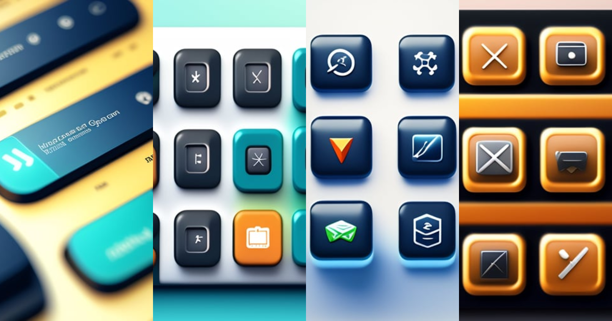 Lexica - Modern app user interface components buttons