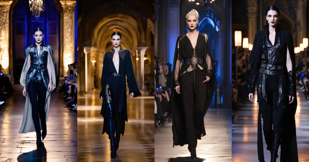 Lexica - Lothlorien androgynous royal vampire walking runway during ...