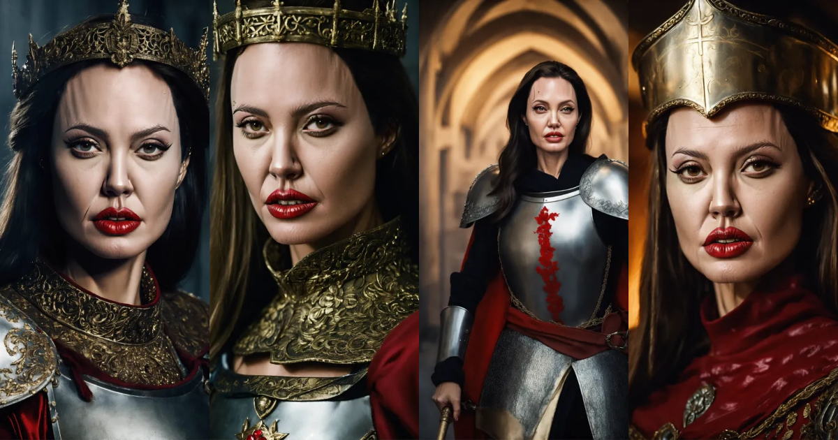 Lexica - Photo quality portrait of Angelina Jolie as a beautiful ...