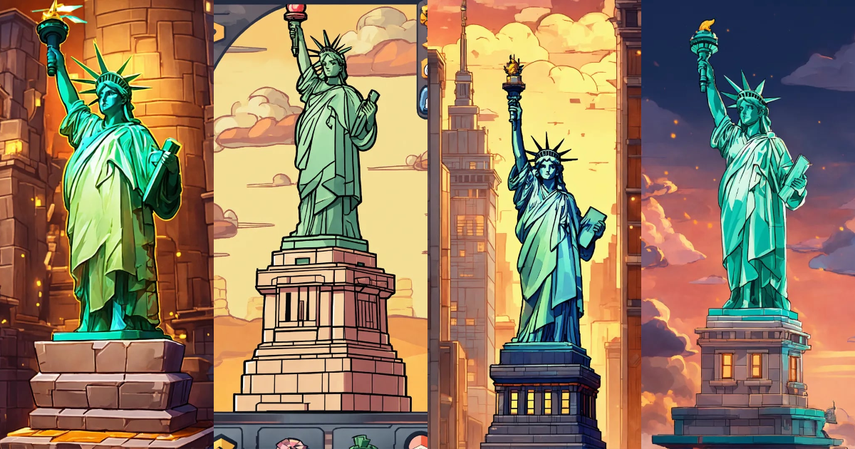 Lexica - Plataforma 2d game Statue of Liberty
