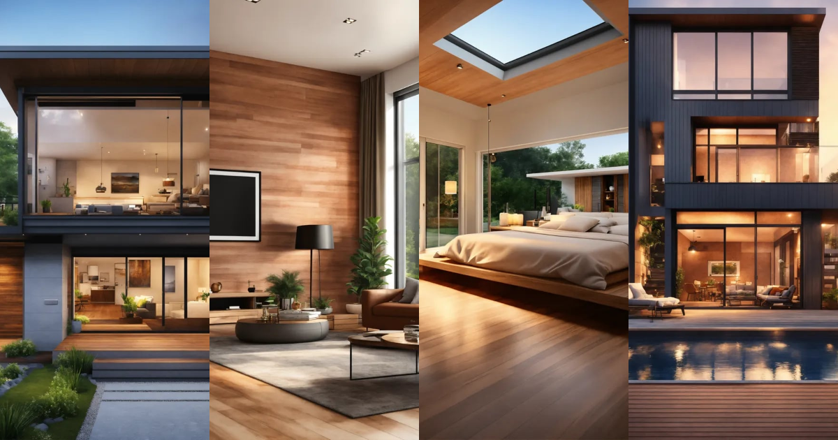 Lexica - Realistic modern home background