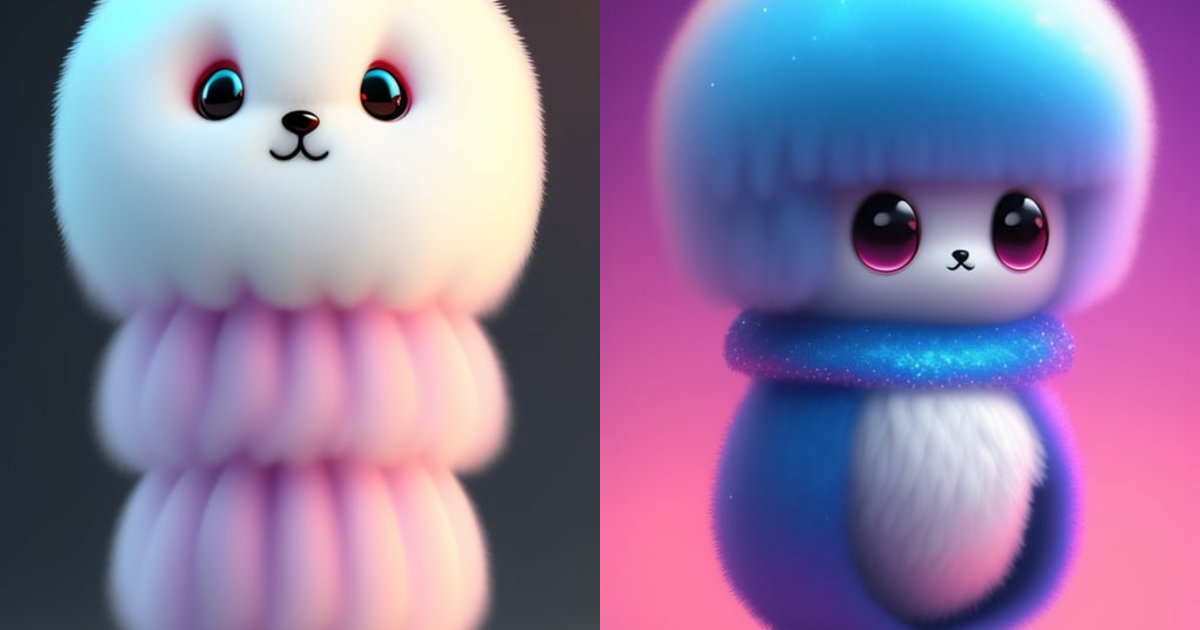 Lexica - CUTE AND ADORABLE CARTOON FLUFFY GHOST, PARTY, FANTASY ...