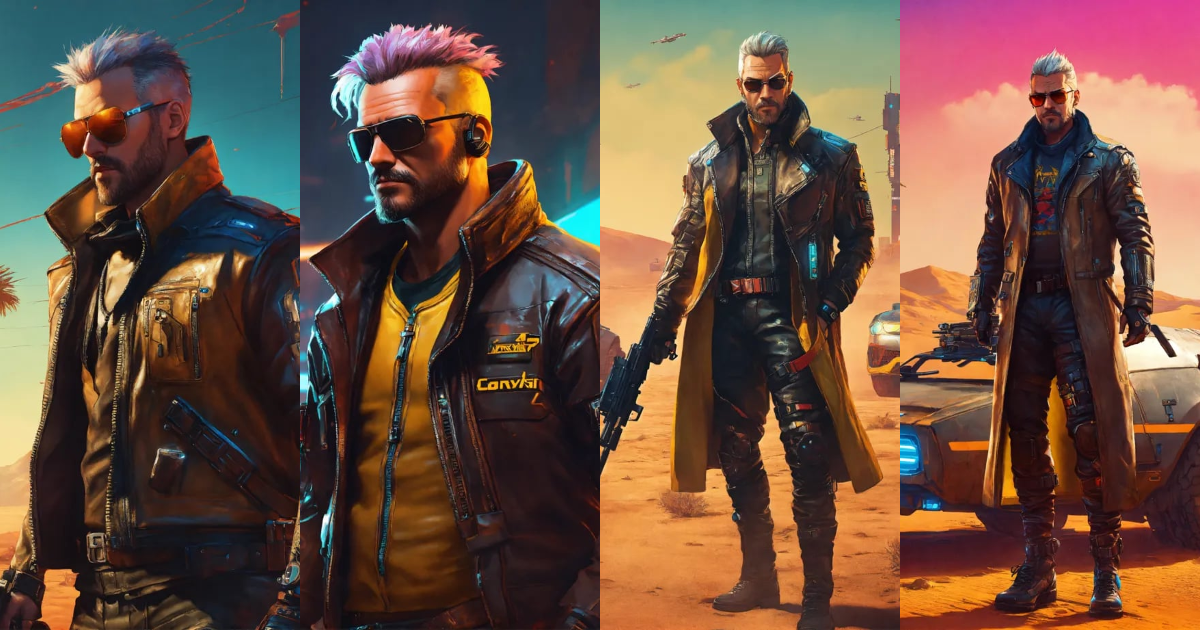 Lexica - A cyberpunk professor nomad, smart and tough in leather jacket ...