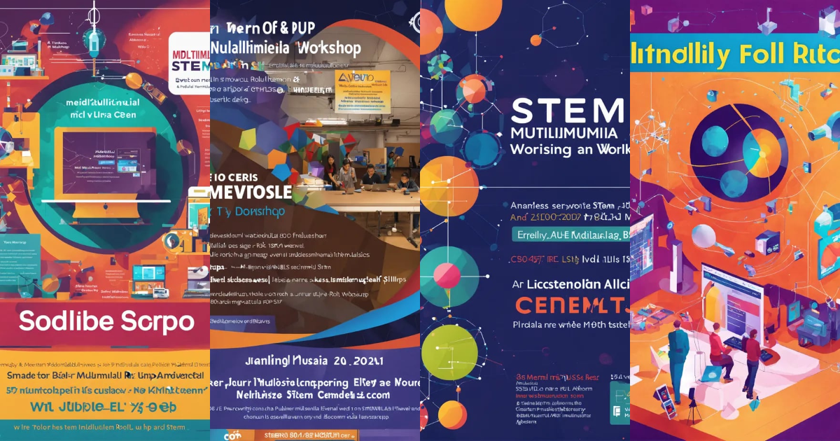 Lexica - An event roll up banner for multimedia and STEM workshops