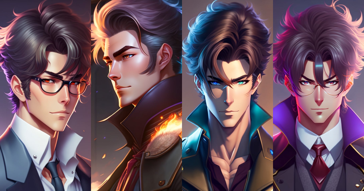 Lexica - Handsome, Genius, anime, cool Men image