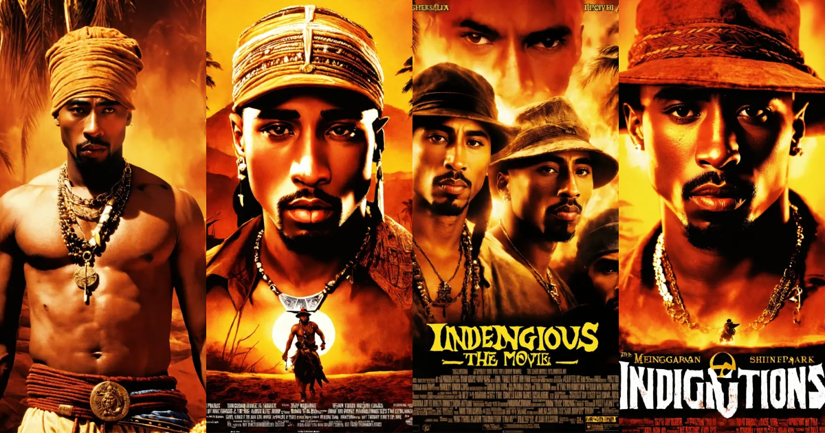 Lexica - Indigenous the Movie poster starring Tupac Shakur Mesoamerican ...