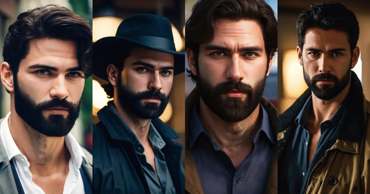 Lexica - A handsome private investigator in his 35 with dark hair ...