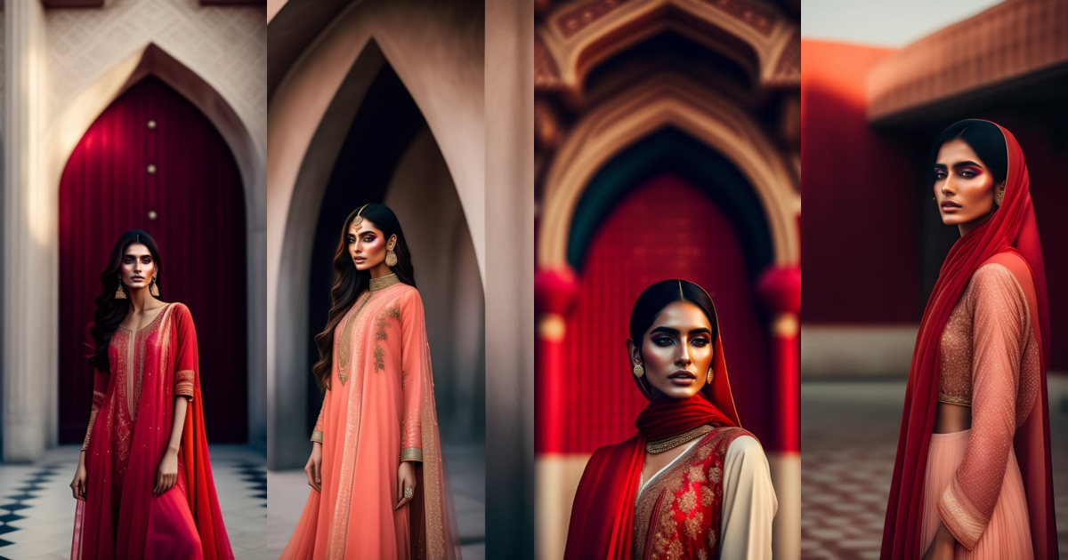 Lexica - Portrait of haute couture beautiful pakistani fashion model ...