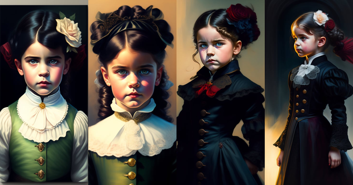 Lexica - A portrait of poor crazy mad aggressive child in old used ...