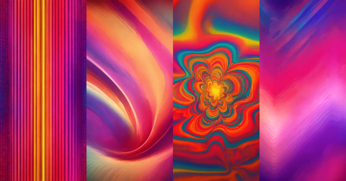 Lexica - Psychedelic pattern of psychedelic color background, muted ...