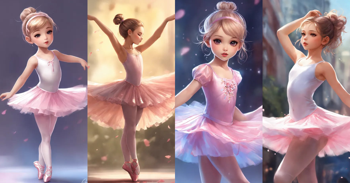 Lexica - Little beautiful ballerina , digital art ,ARTGERM STYLE ...