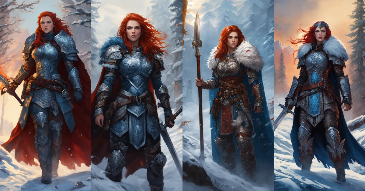 Lexica - A strong rugged woman in intricate armor, highly detailed ...