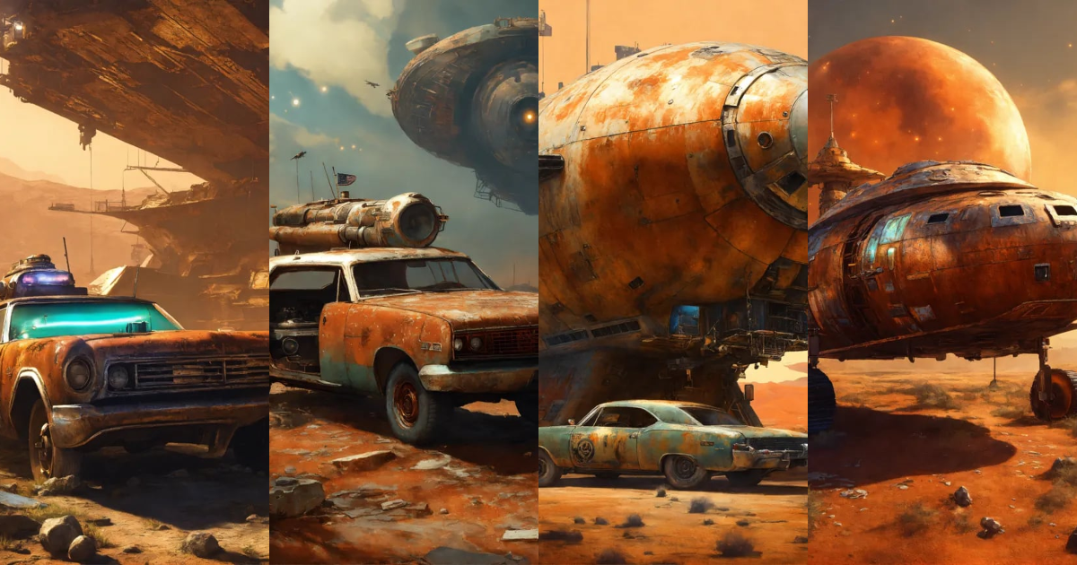 Lexica - An astro cruiser in a nuclear fallout, natural rust and grime ...