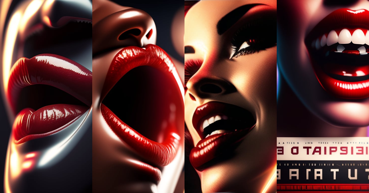 Lexica - Picture of a mouth, beautiful Vampire fangs out of mouth ...