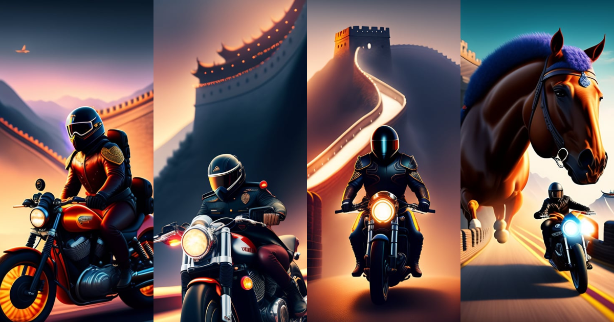 Lexica - An action scene of joe biden riding a motorcycle, dressed as a ...
