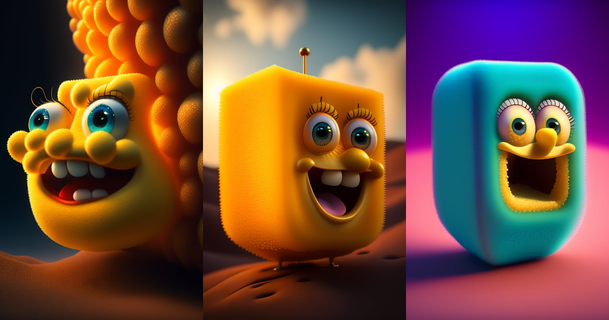 Lexica - Hyper realistic 8k sponge bob, perfect composition, beautiful ...