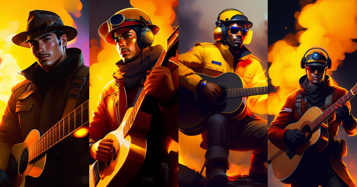 Lexica - The ((engineer)) from ((team fortress 2)) wearing a ((yellow ...