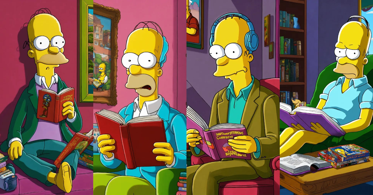 Lexica - A simpsons Charles Montgomery Burns reading a book , hyper ...
