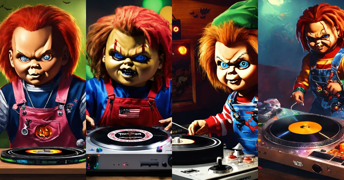 Lexica - Rapper Halloween Chucky deejay turntables