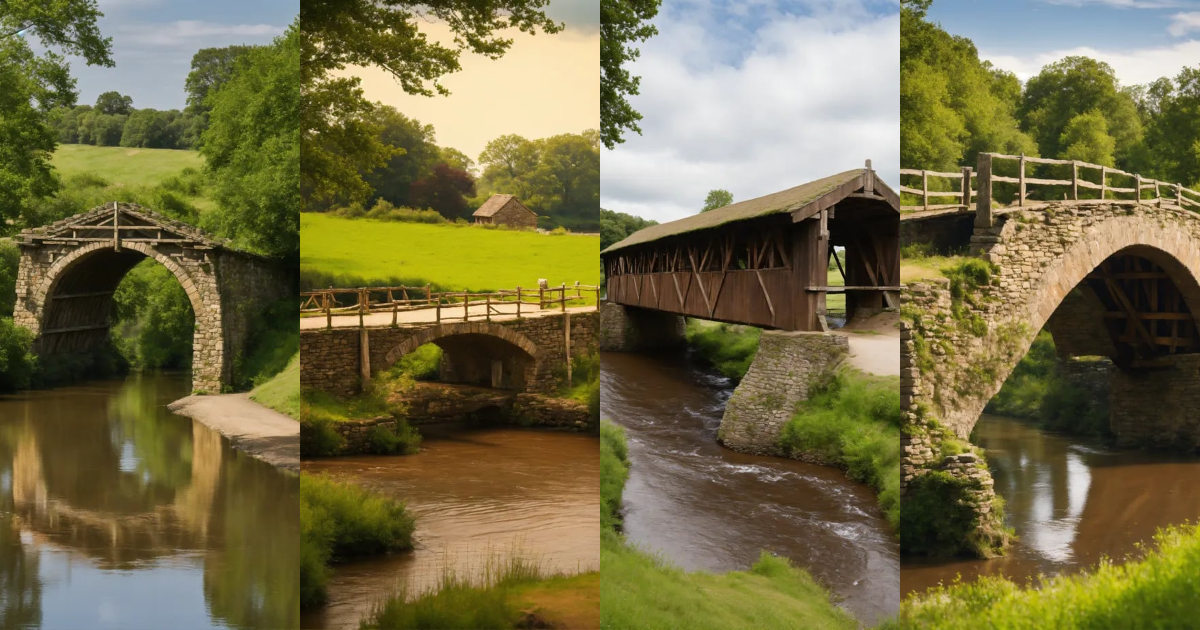 Lexica - Anglo saxon river bridge with housing