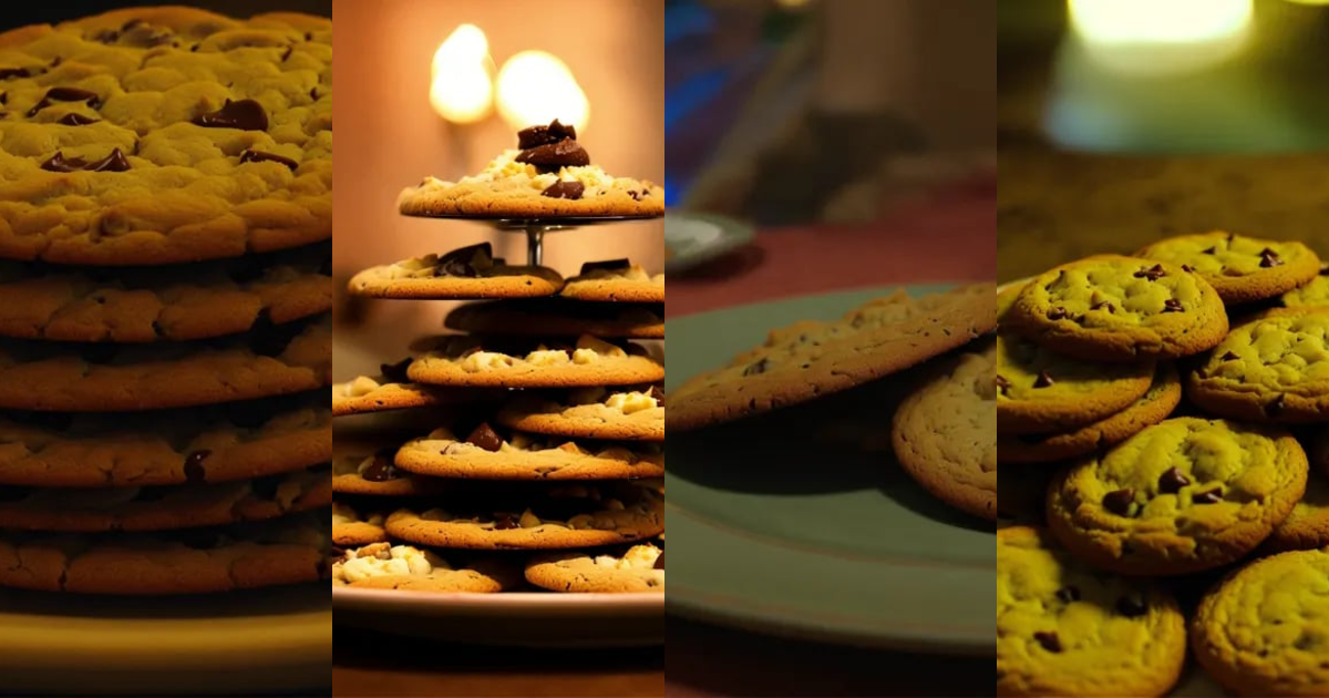 Lexica - Please generate a picture of cookies on a plate. the plate ...