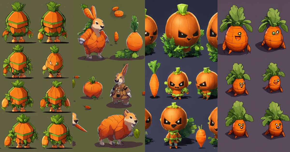 Lexica - Isometric concept sheets for simple sprite art of an ...
