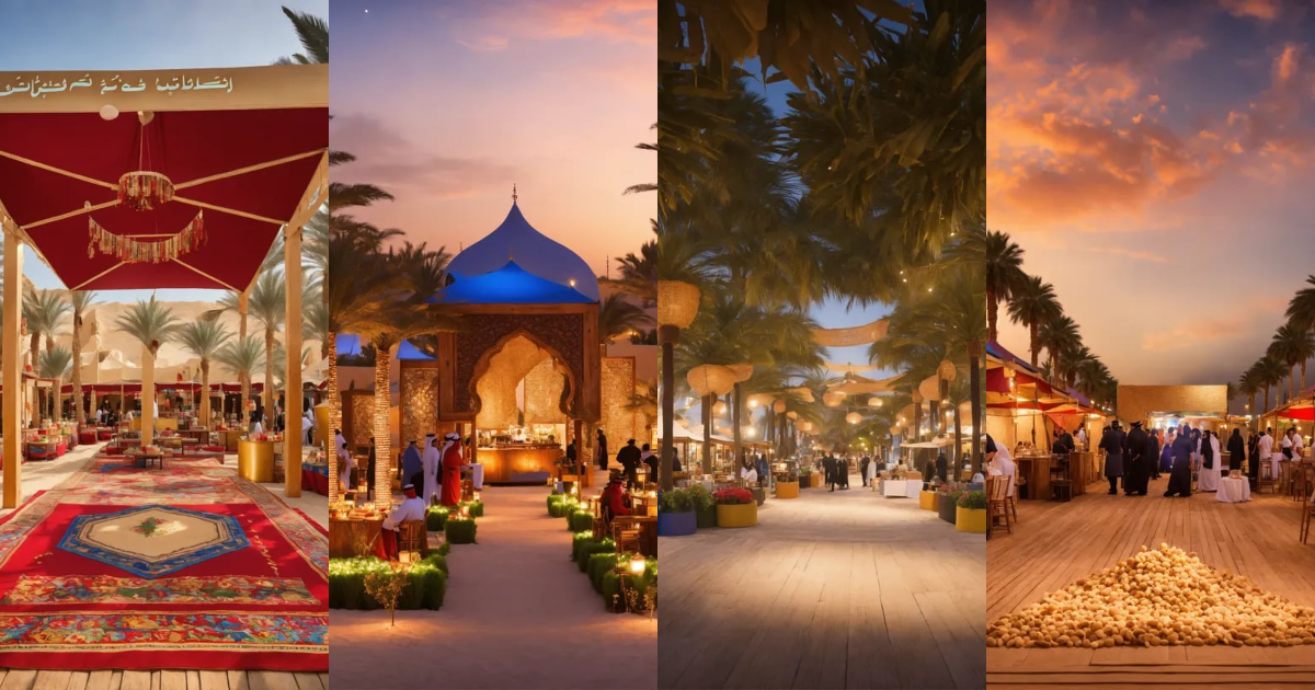 Lexica - Visualize a vibrant scene at the 'Taste of Bahrain' Food ...