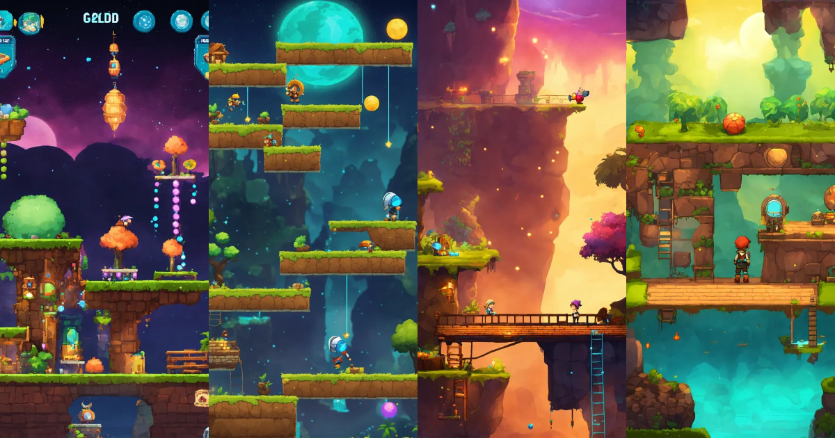 Lexica - Plataforma 2d game galáxia