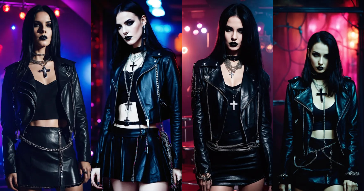 Lexica - Stunning french seductress woman fashion goth model, strict ...
