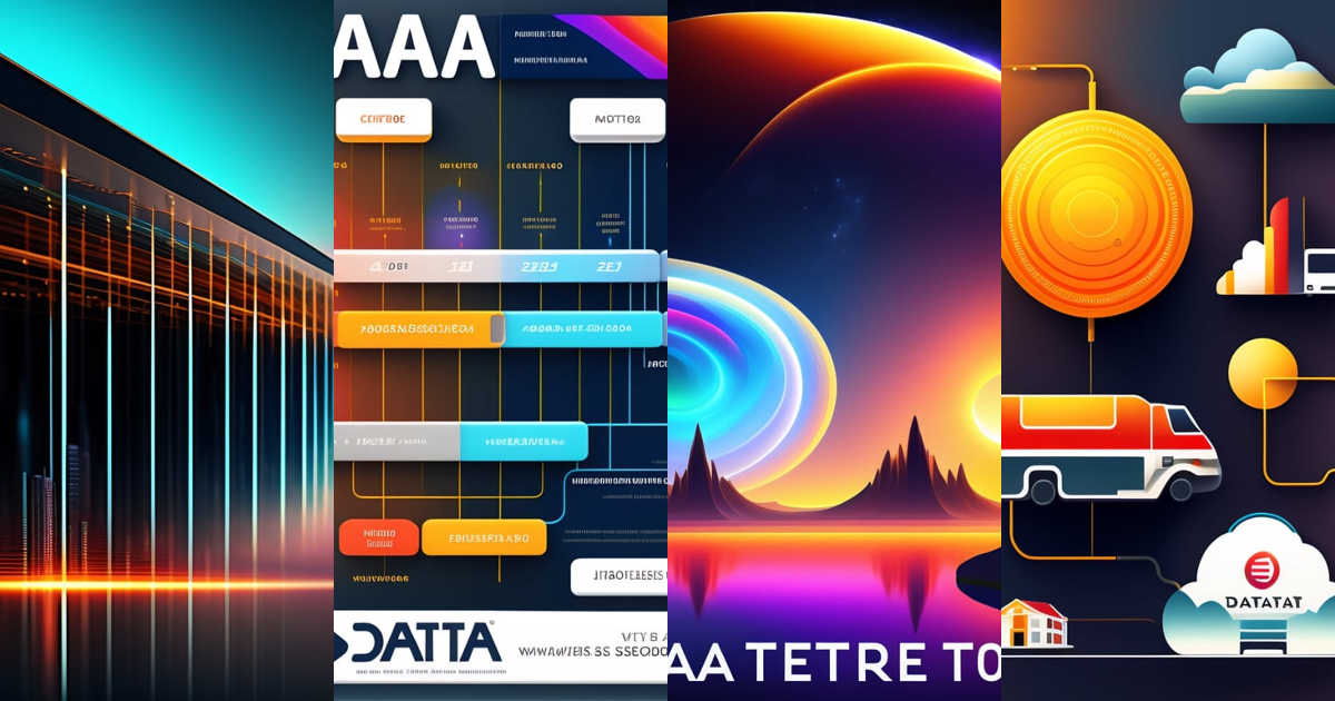 Lexica - Data connection nodes, vector graphic metaverse.