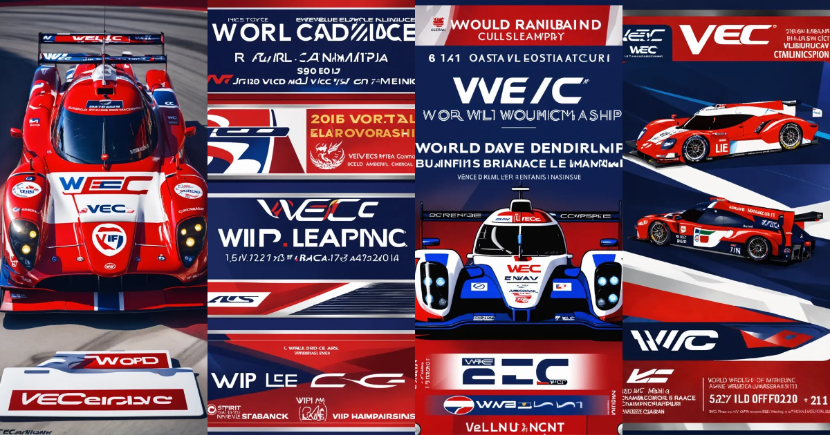Lexica - WEC World endurance championship card VIP ID pass, red white ...