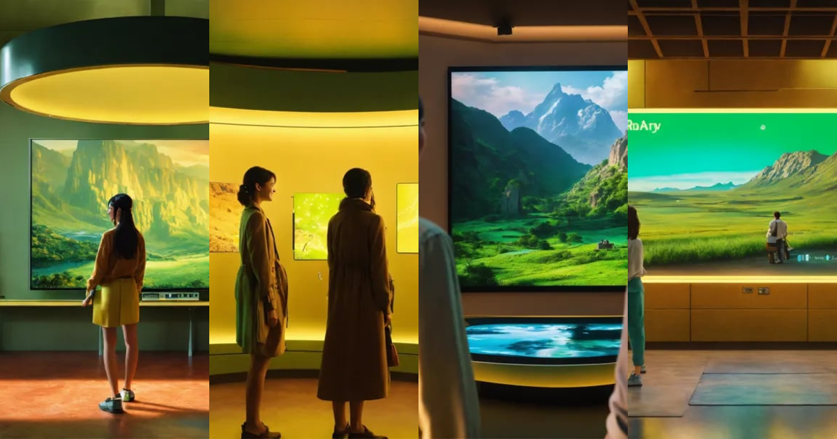 Lexica - Retro high detailed interactive touchscreens on walls, 3 ...