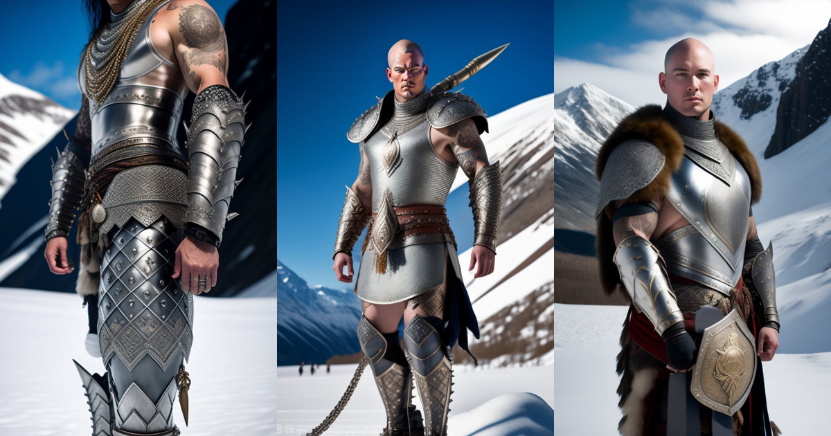 Lexica - Hairless, 8 feet tall, rugged Goliath with intricate heavy ...