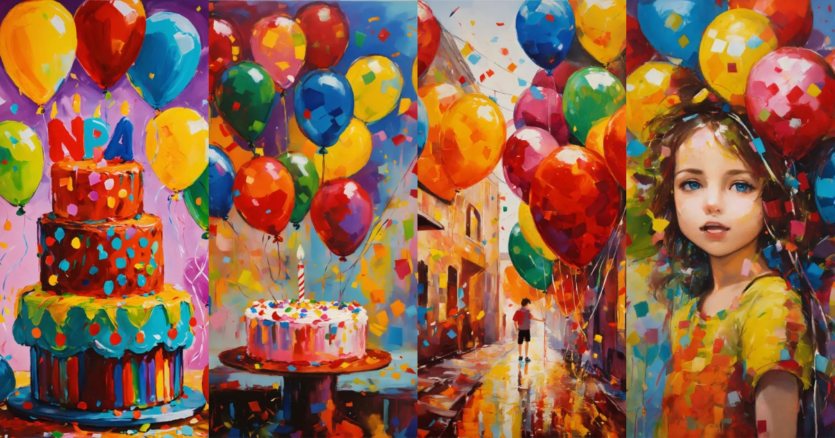 Lexica - Let's Celebrate a Neo-Expressionist Birthday A Burst of ...