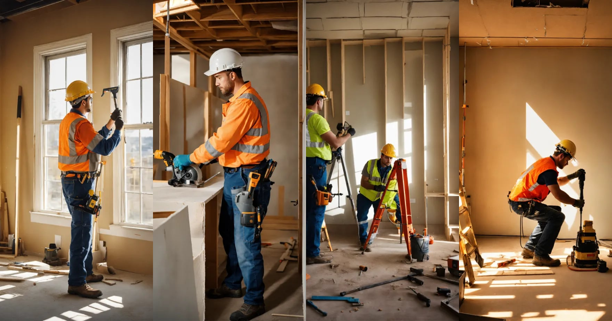 Lexica - Envision a well-organized construction site where a skilled ...