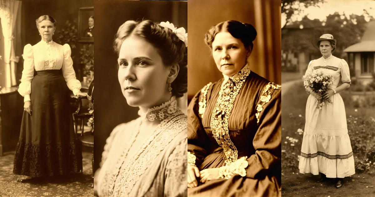 Lexica - Picture of Belle Gunness at her home in the early 1900s