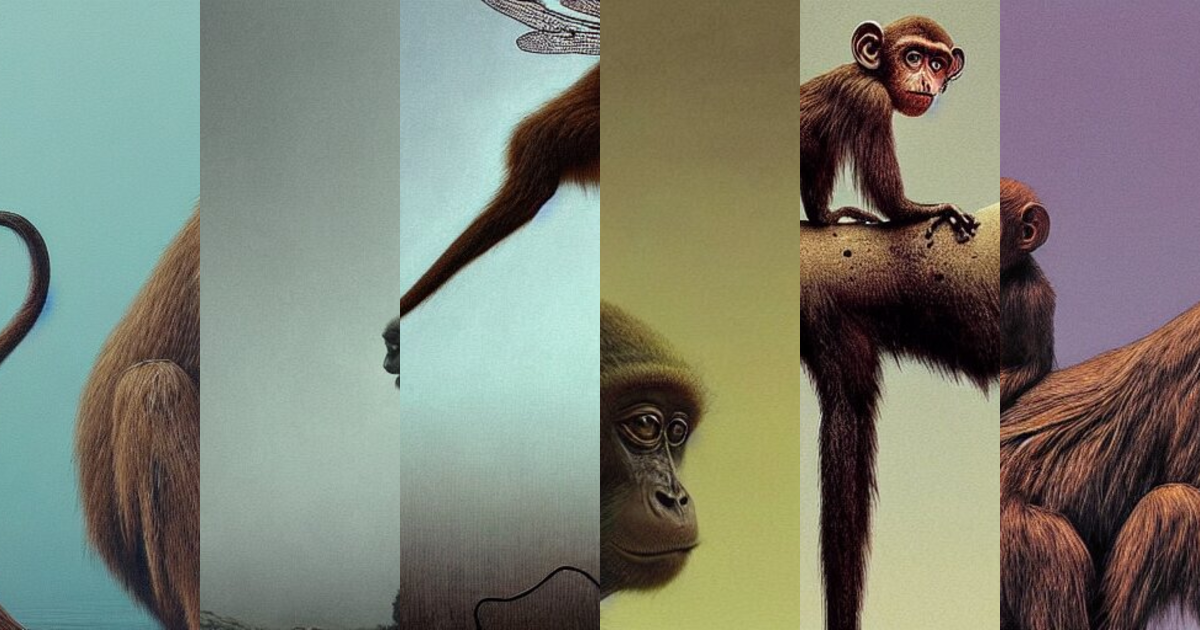 Lexica - Painting of hybrid between monkey & dragonfly!!!, intercrossed ...