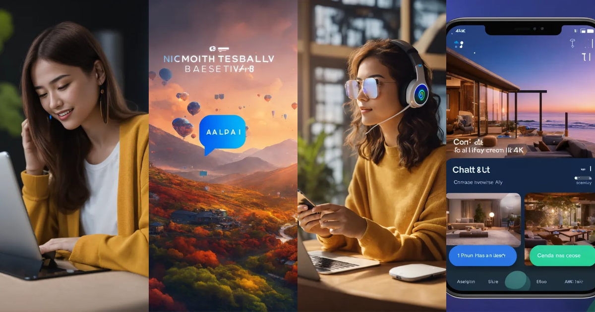 Lexica - Create a 4K AI image that depicts Collect Chat as an intelligent assistant, seamlessly ...