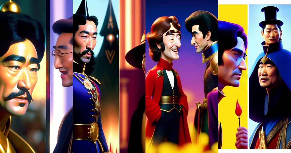 Lexica - Jhon lennon as prince charming and joko ono as an evil witch ...