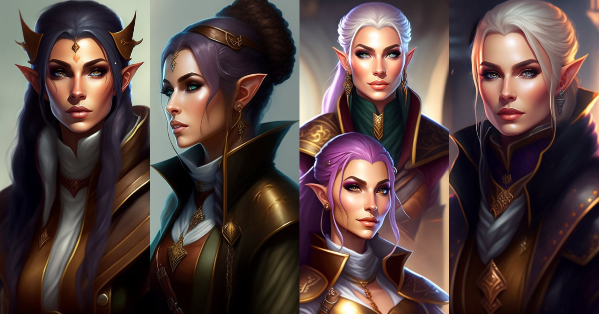 Lexica - Dnd charater, halh human, half elf, wearing a coat, elf ears ...