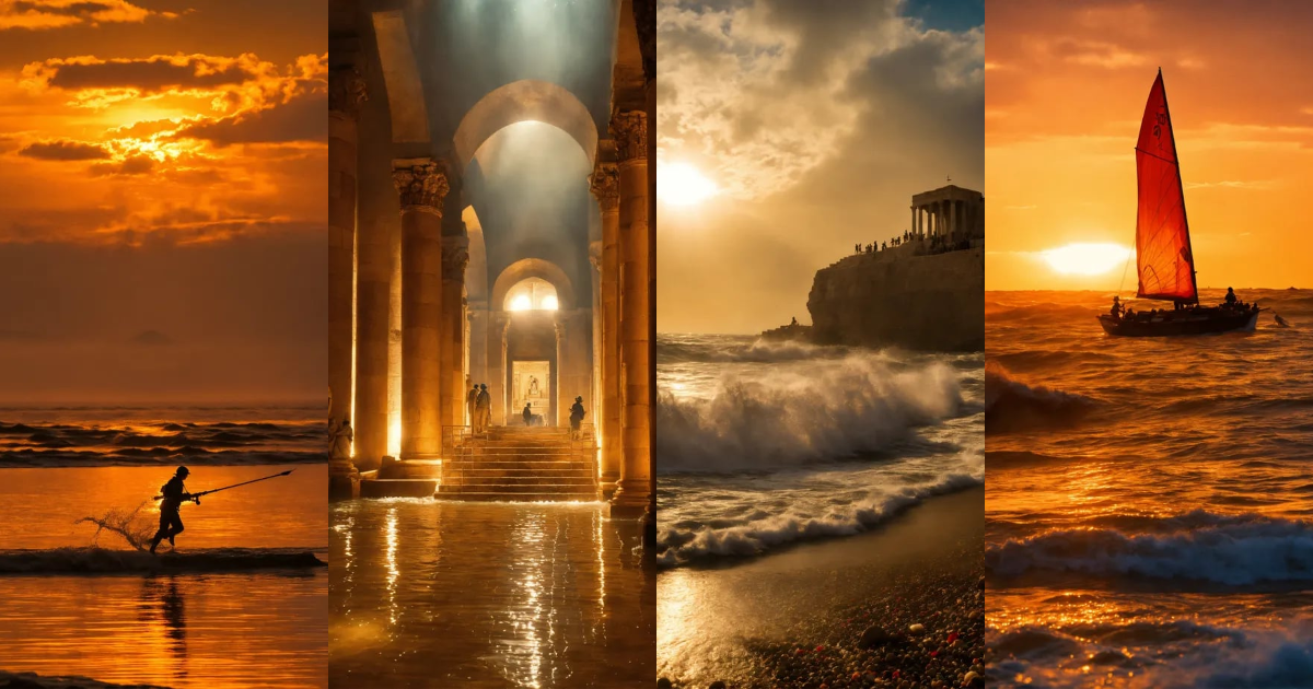 Lexica - Imaginez une scène épique, un instant figé dans le temps, où ...