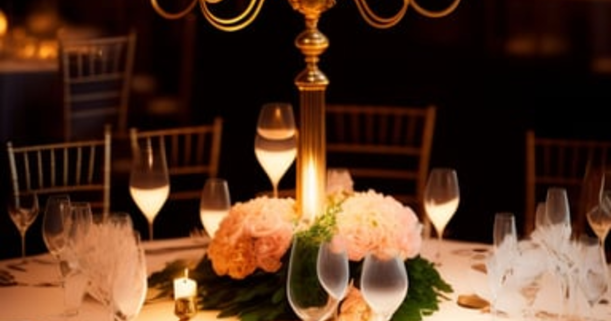 Lexica - A dinner table set up for a formal romantic dinner for only ...