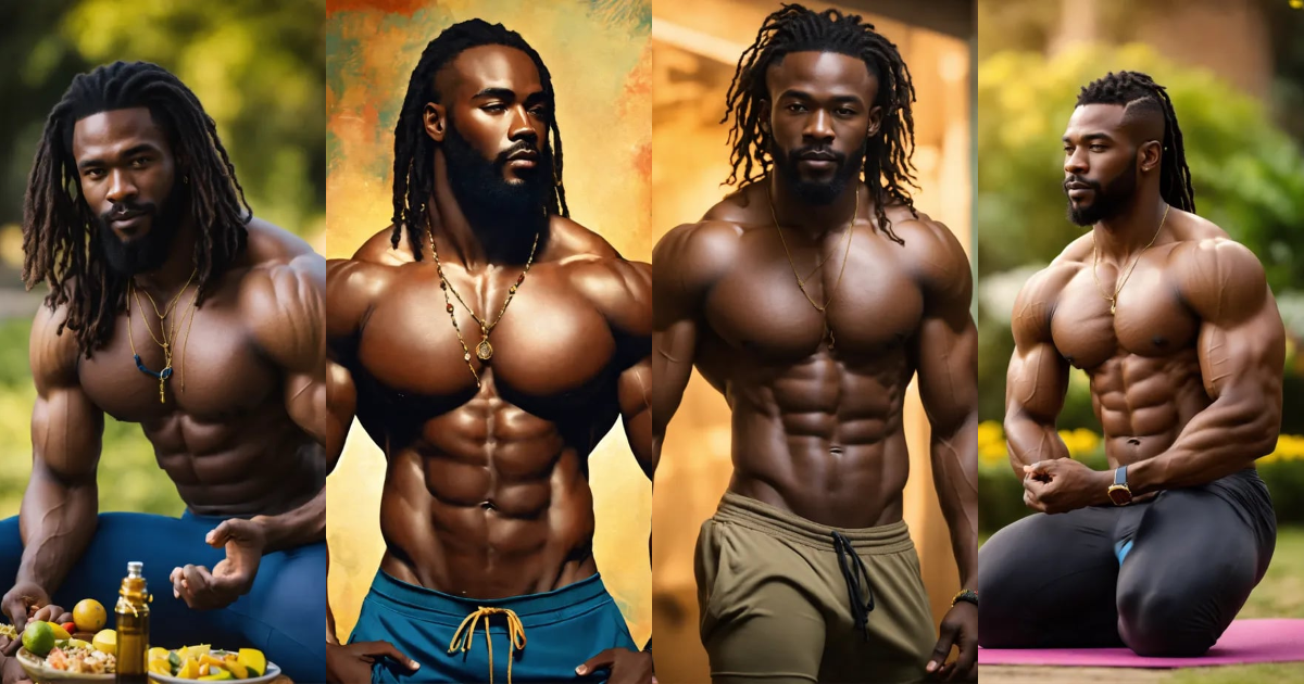Lexica - African men, long hair, well-developed body muscles ...