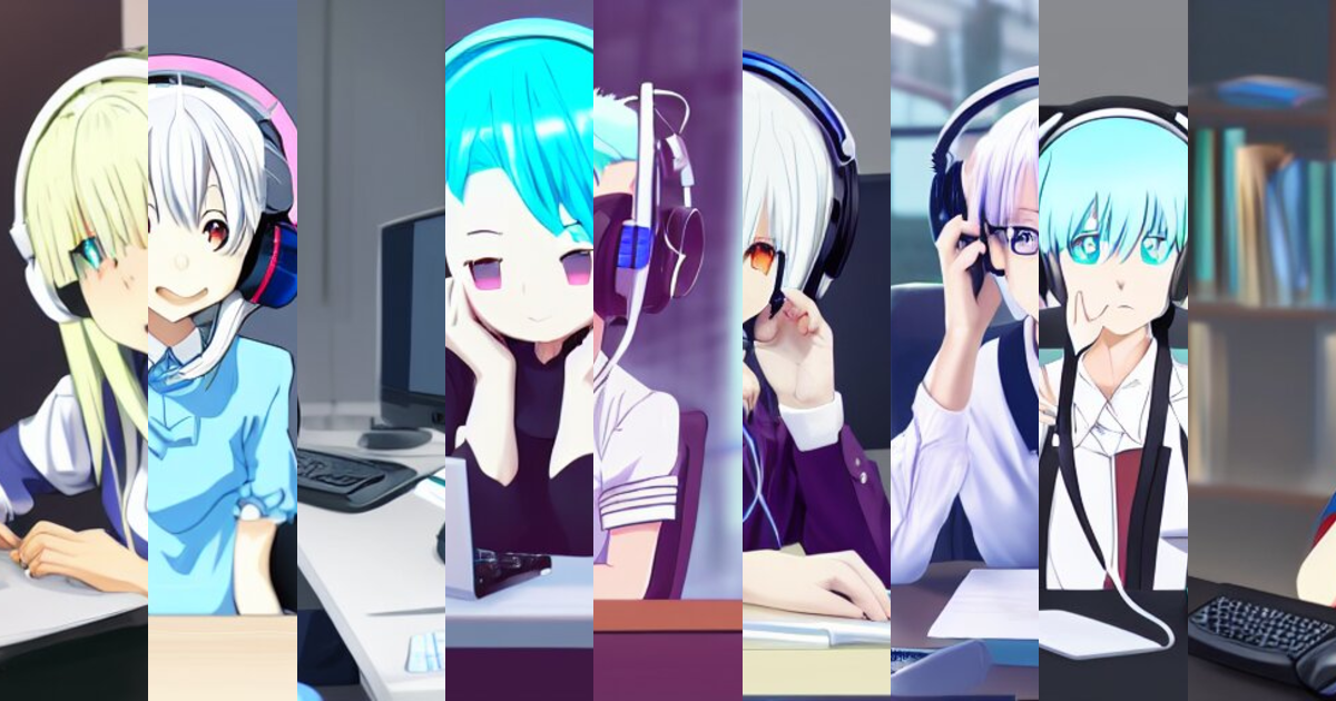 Lexica - Anime girl with white hair and blue eyes, wearing cat ear ...