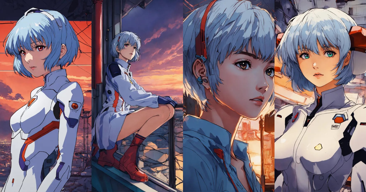 Lexica - Beautiful anime art of Rei Ayanami from Neon Genesis ...