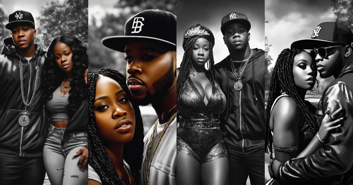 Lexica - Pop art, hyperrealist portrait of black rapper "Papoose" and ...