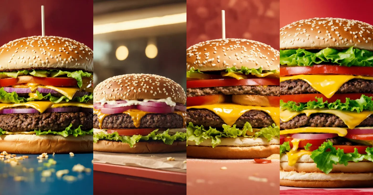 Lexica - Realistic, A big mac burger, model, 8k resolution, hyper ...