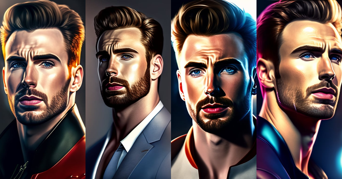 Lexica - Chris evans potrait, full hd 4k realistic